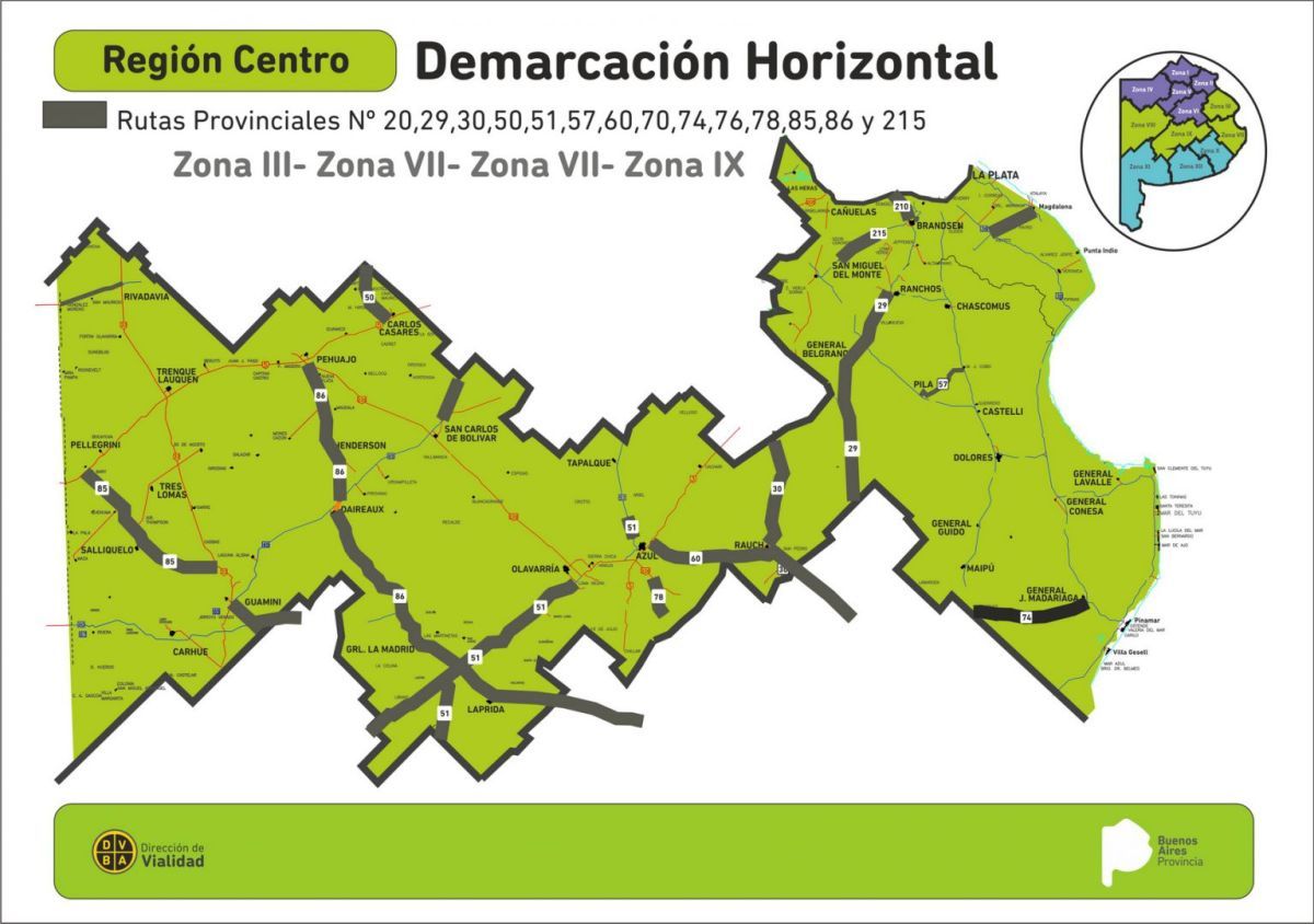 La Provincia lanza el Plan de Señalización Horizontal de Rutas ...